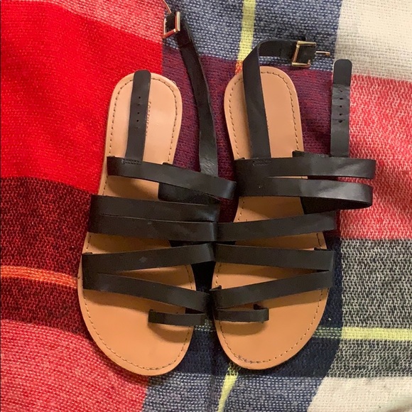 Forever 21 | Shoes | Sale 2 For F21 Black Summer Sandals | Poshmark